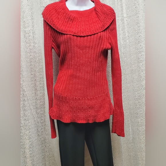 Cato | Sweaters | Vintage Cherry Red Turtleneck Sweater By Cato | Poshmark